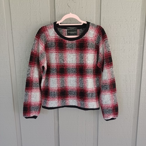 Scotch And Soda Buffalo Plaid Sweater Size 2 Women Preppy Wool Blend ...