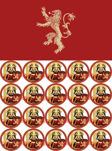 20PCS Game Of Thrones House Lannister Armour Knight 4cm Little Figure ...