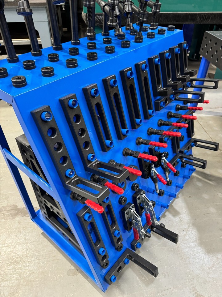 STC Cast Iron Welding Jig Table Full Setup - 2400x1200mm - 72 Piece ...