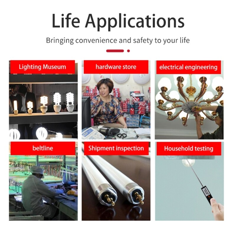 Handheld Fluorescent LED Detector Tube Tester Fluorescent Light Bulb ...