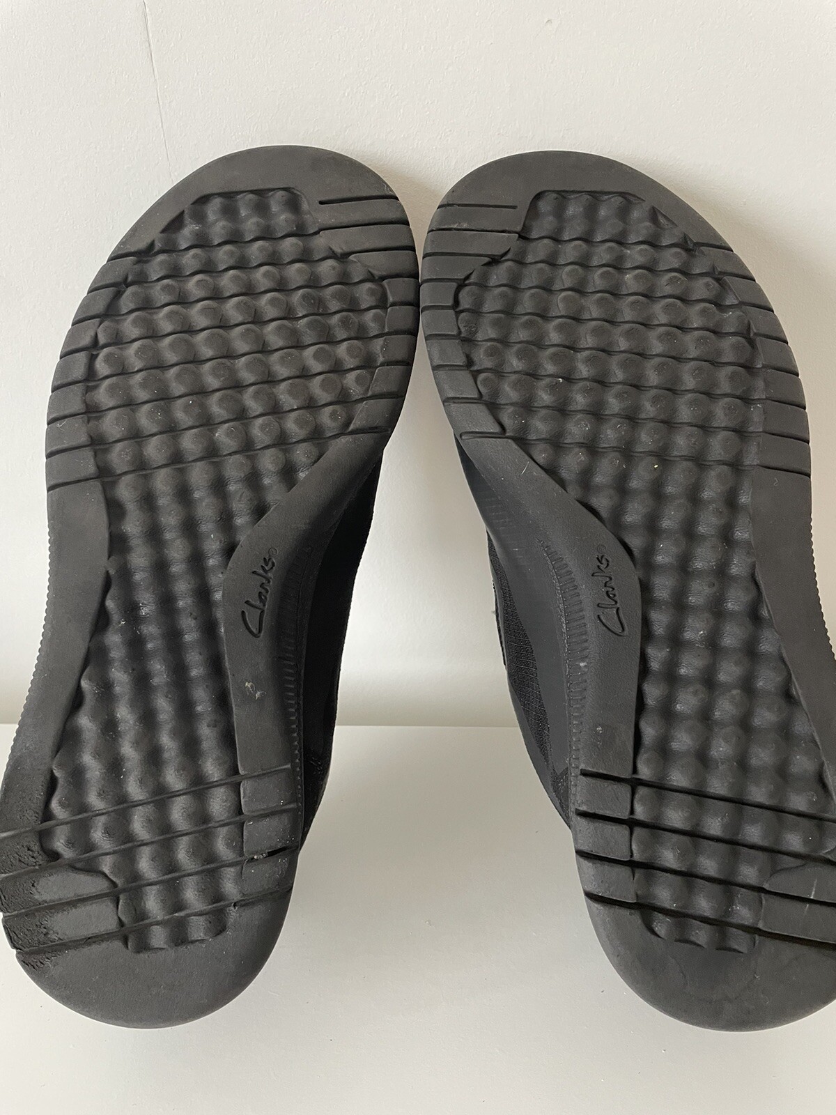 Men’s Clark’s Cloudstepper slip on black Tetrasoft Shoes - Size 8 | eBay UK