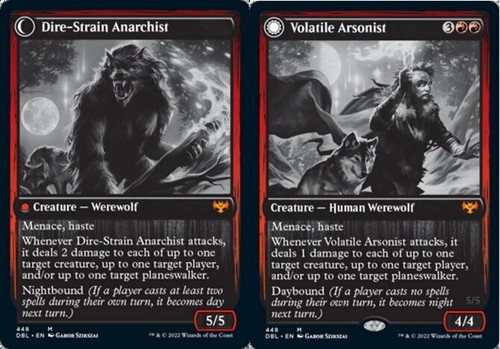 [1x] Volatile Arsonist // Dire-Strain Anarchist - Foil Near Mint ...