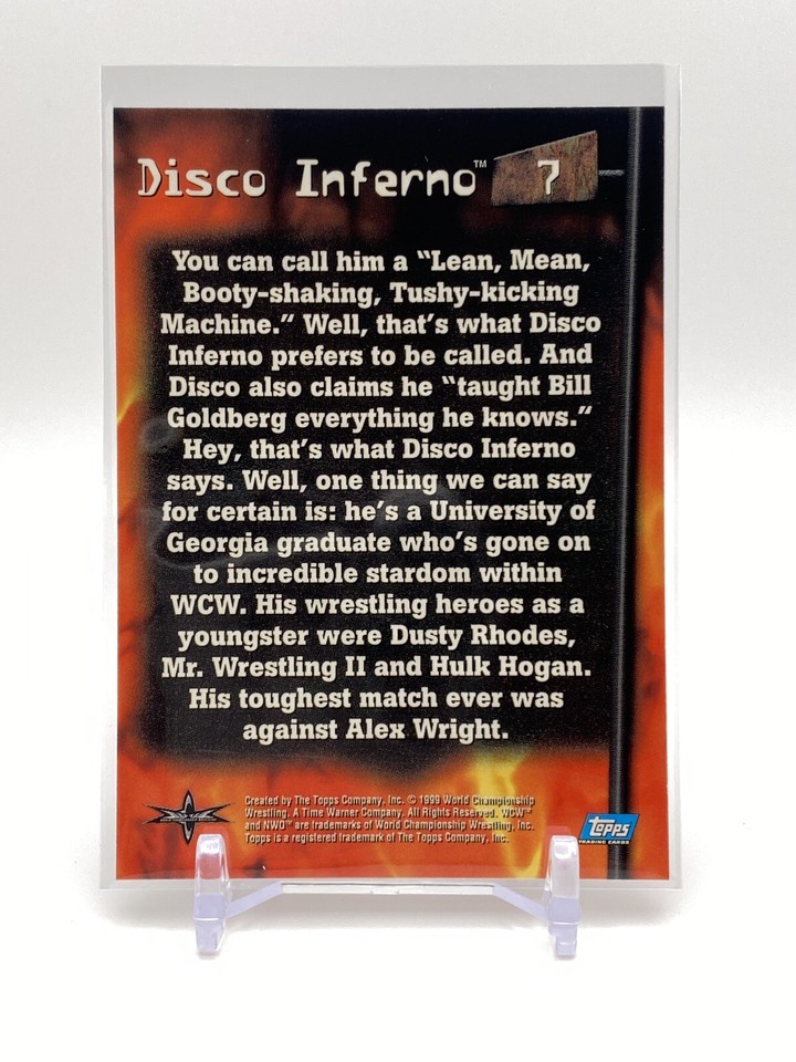 1999 Topps WCW Embossed Disco Inferno #7 | eBay