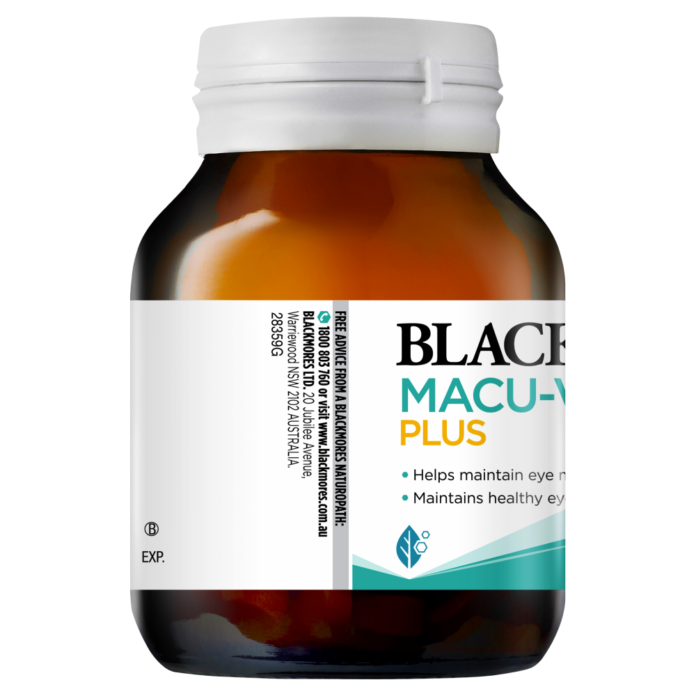 Blackmores Macu-Vision Plus 60 Tablets Macula Eye Health Lutein ...