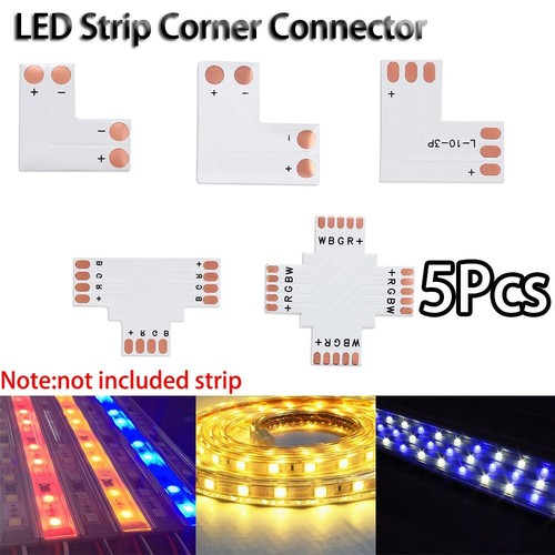 12mm L T X Shape LED Strip Corner Connector 2pin 3Pin 4pin 5pin 6Pin ...