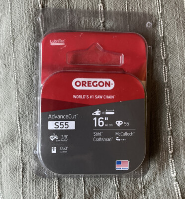 Oregon S56 AdvanceCut 16" Chain Saw Chain 56 Drive Links, 3/8" Low ...