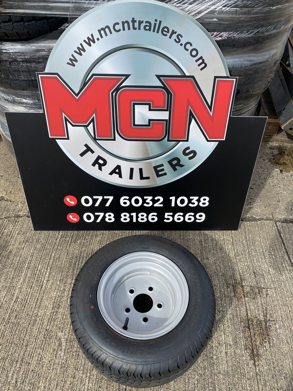 10 Inch Trailer Wheel 5x112 PCD Et-4 With Mounted 195/55r10c Trailer ...