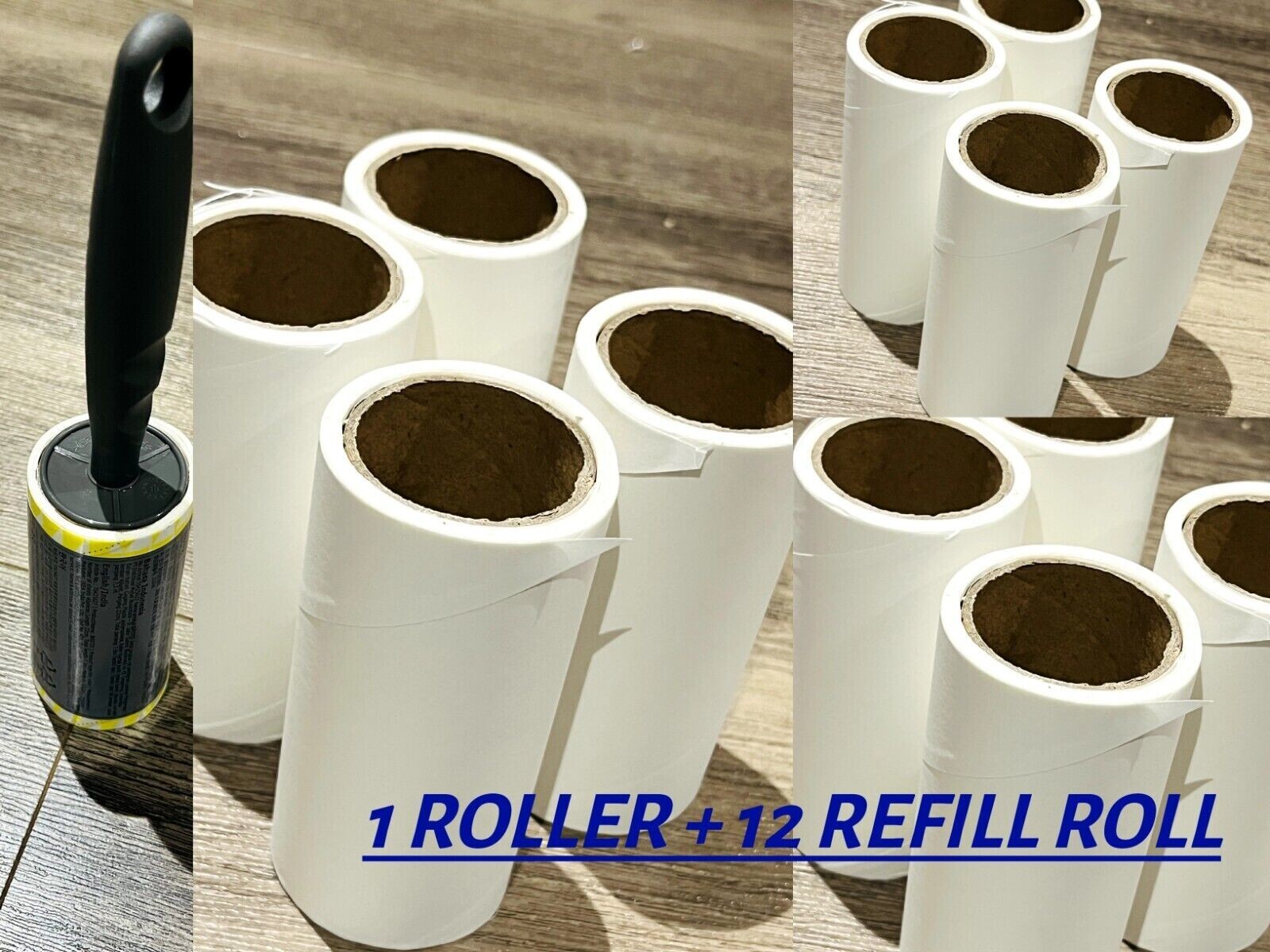 IKEA BASTIS BÄSTIS Lint Roller Dust Pet Animal Fluff Remover with 12 ...