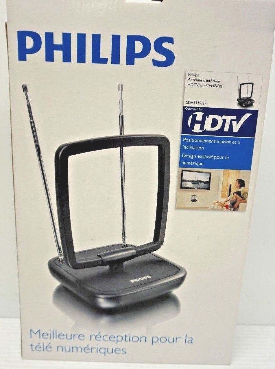 Philips Indoor Antenna for HDTV/UHF/VHF/FM SDV5119/27 - New in Box | eBay