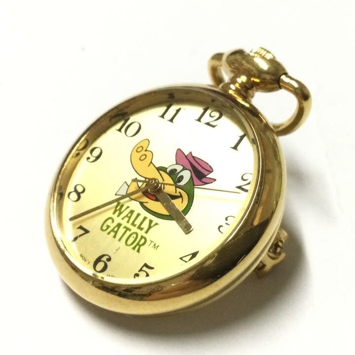 Hanna-Barbera Crocodile Wally Vintage Pocket Watch Rare Retro 1in ...