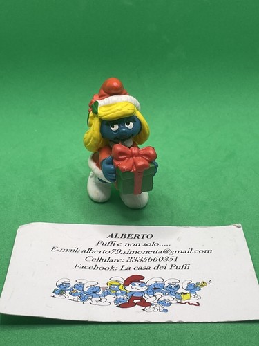 PUFFI SMURFS PUFFO NATALIZIO PACCO REGALO PUFFETTA CHRISTMAS SMURFETTA ...