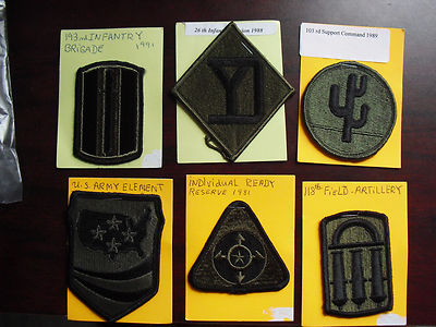 Lot of 6 Vintage US Army Military Uniform Patches | eBay