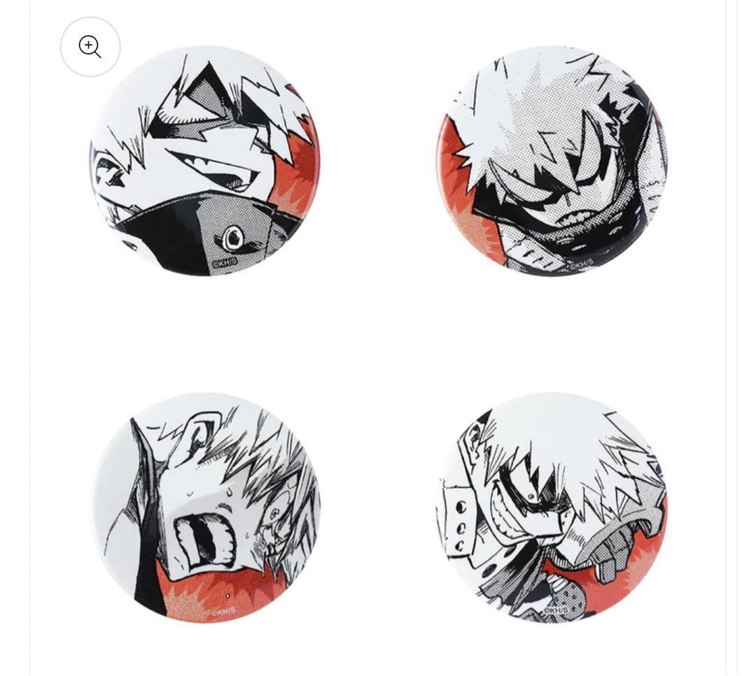 My Hero Academia Jump Shop Can Badge Set Of 4 Emotions Katsuki Bakugou ...