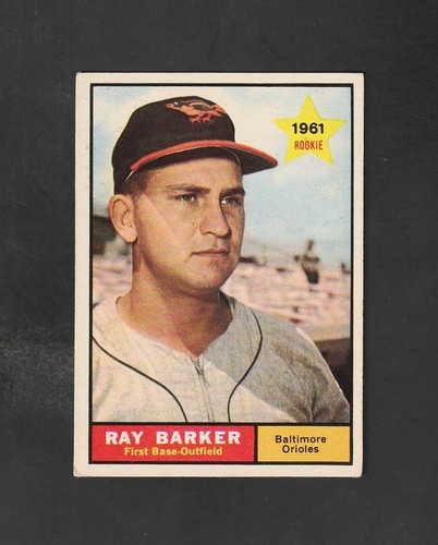 1961 Topps Ray Barker #428 ~~ Tough SP! ~ Nice Card | eBay