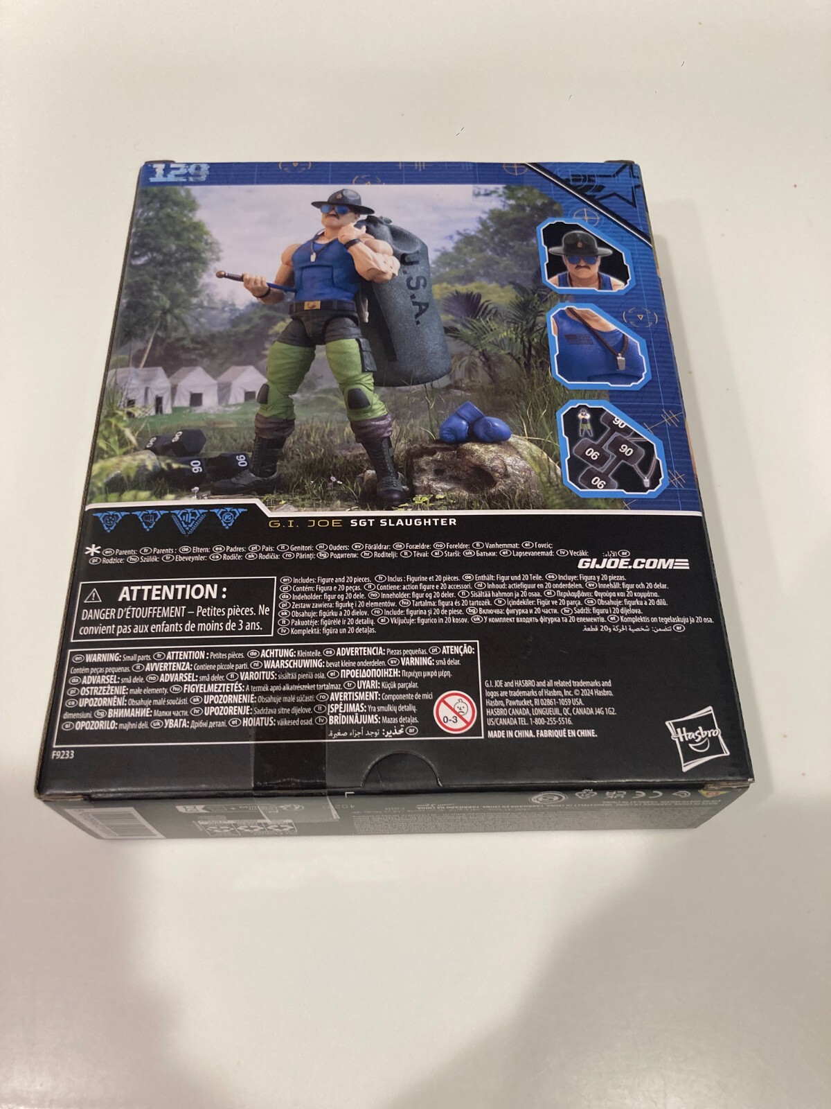GI JOE CLASSIFIED 1:12 SGT SLAUGHTER #129 6” FIGURE BALD HAT/GLASSES ...