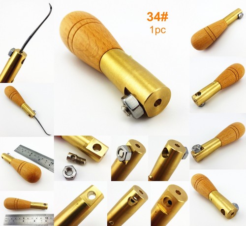 3pcs Needle Leather Craft Shoemaker Cobbler Sewing Stitching Hook Awl ...