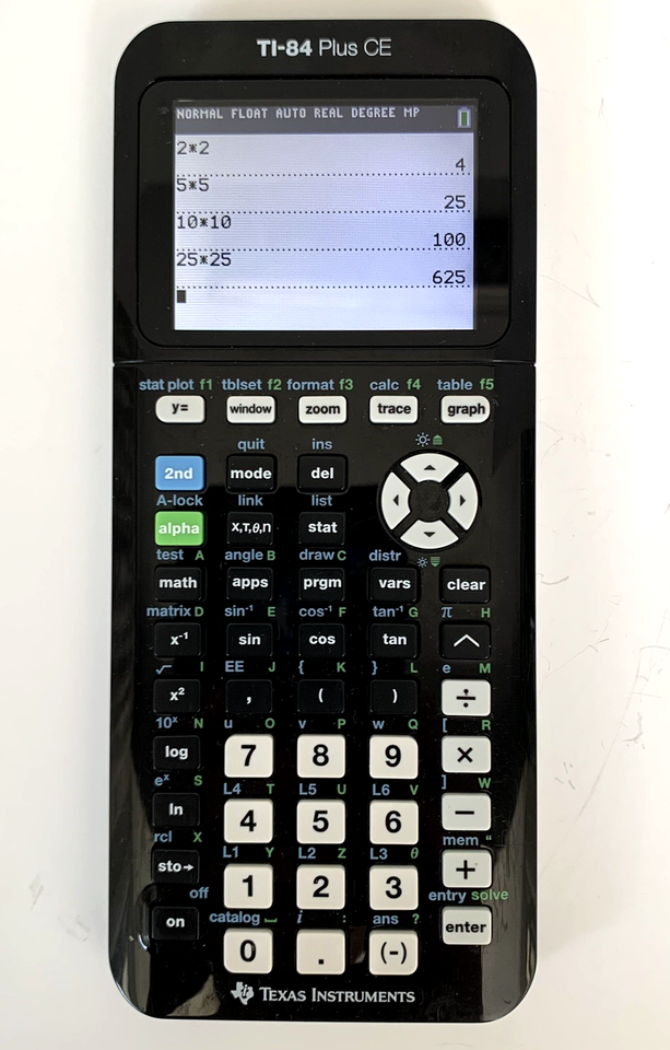 Texas Instruments TI-84 Plus CE Graphing Calculator w/Cover Charger ...
