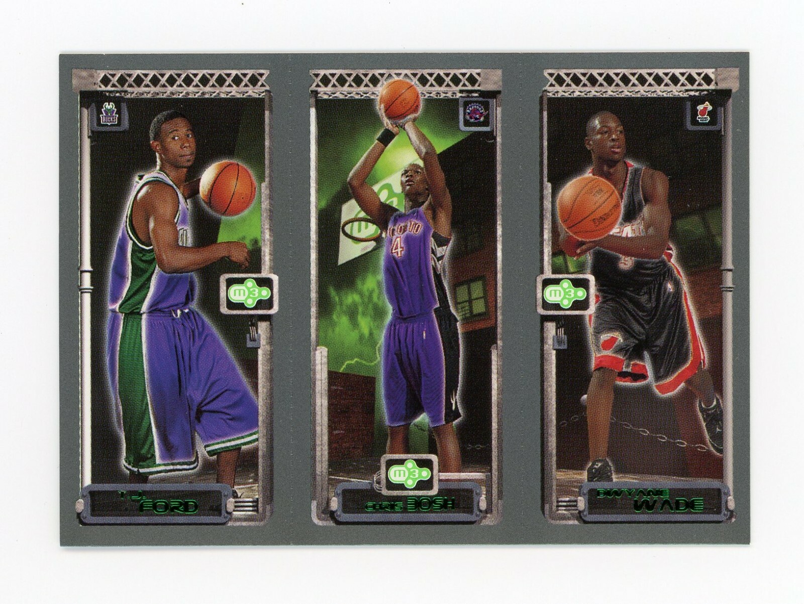 DWYANE WADE CHRIS BOSH TJ FORD 2003-04 Topps Matrix Rc Miami Heat JM2 ...
