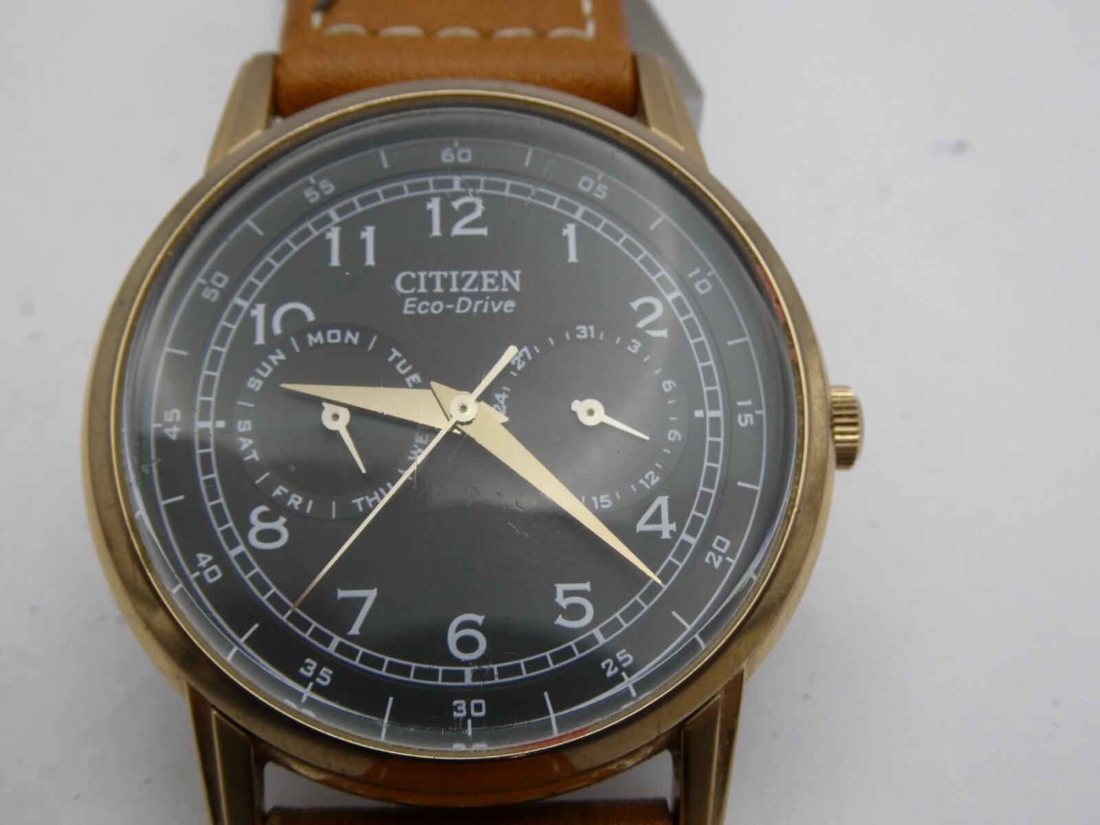 CITIZEN ECO DRIVE 8635-S079764 MENS Leather Band for sale online | eBay
