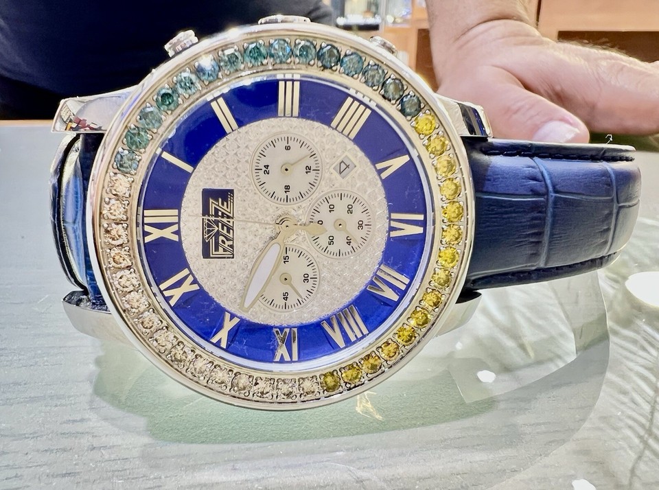Blue Freeze Diamond Watch | eBay