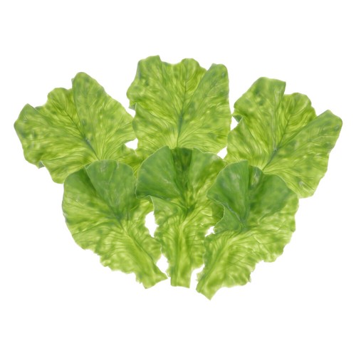 6 Pcs Artificial Lettuce Leaves Vegetables Simulation Leaf Models | eBay