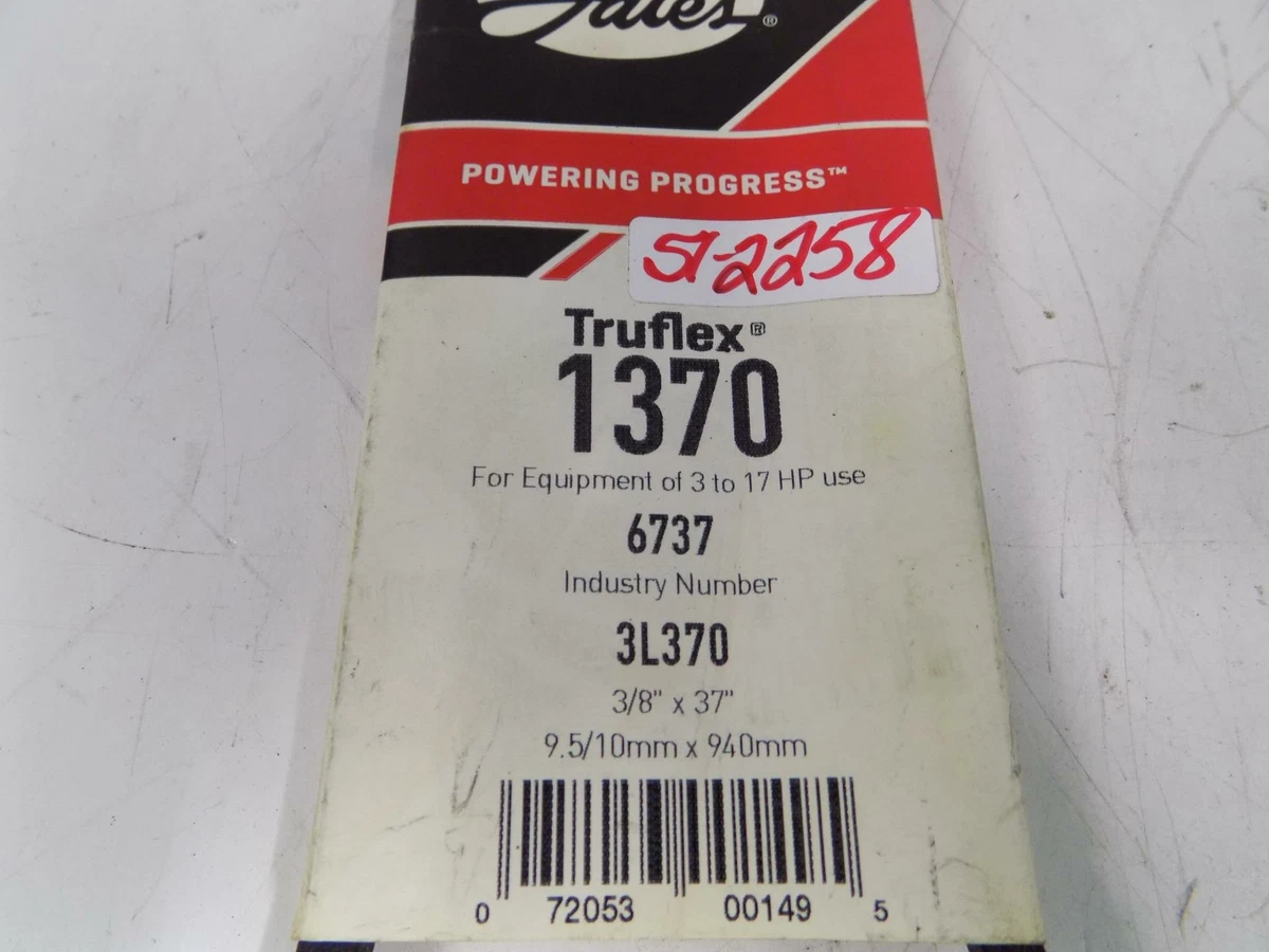 Gates 2360 Truflex V-belt 36in X 1/2in, 53% OFF