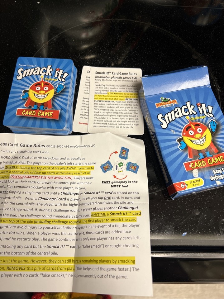 Arizona Game Co Smack it Card Game For Kids Outrageously Fun Easy to ...