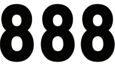 FACTORY EFFEX MINI PRO NUMBERS 8 - BLACK 4" 04-2578 | eBay