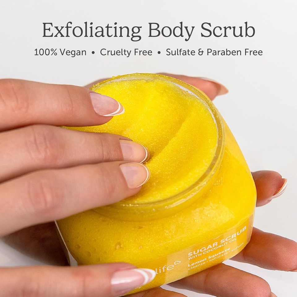 Sugar Scrub, Black Ice Body Scrub, Exfoliating Bump Eraser Scrub, Pre ...