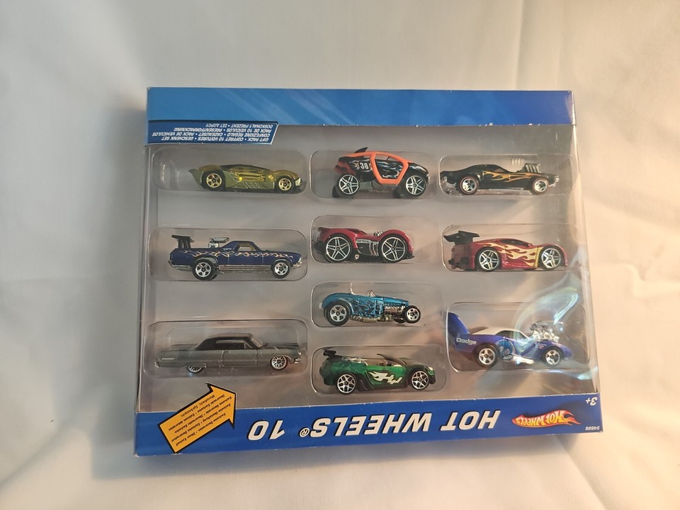 Hot Wheels 54886 1:64 Scale 10 Car Pack Put In Box Upside Down From ...