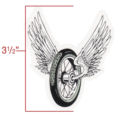Lowbrow Customs Winged Wheel Sticker | eBay