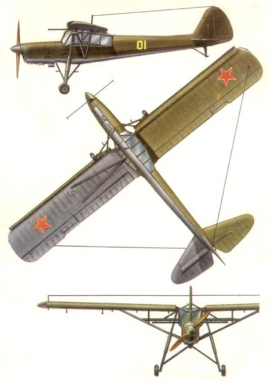 1/72 Antonov OKA-38 Aist Soviet prototype liaison aircra A-Model 72211 ...