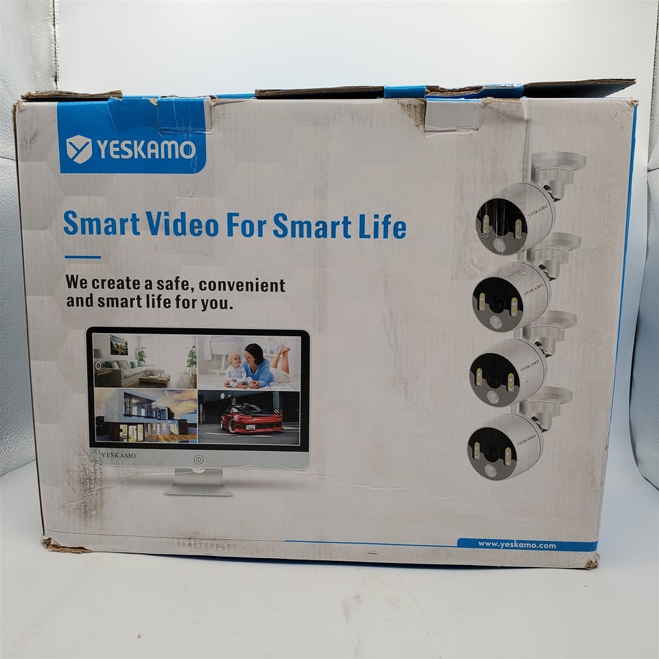YESKAMO Long Range Wireless Outdoor Home Security Camera System | eBay