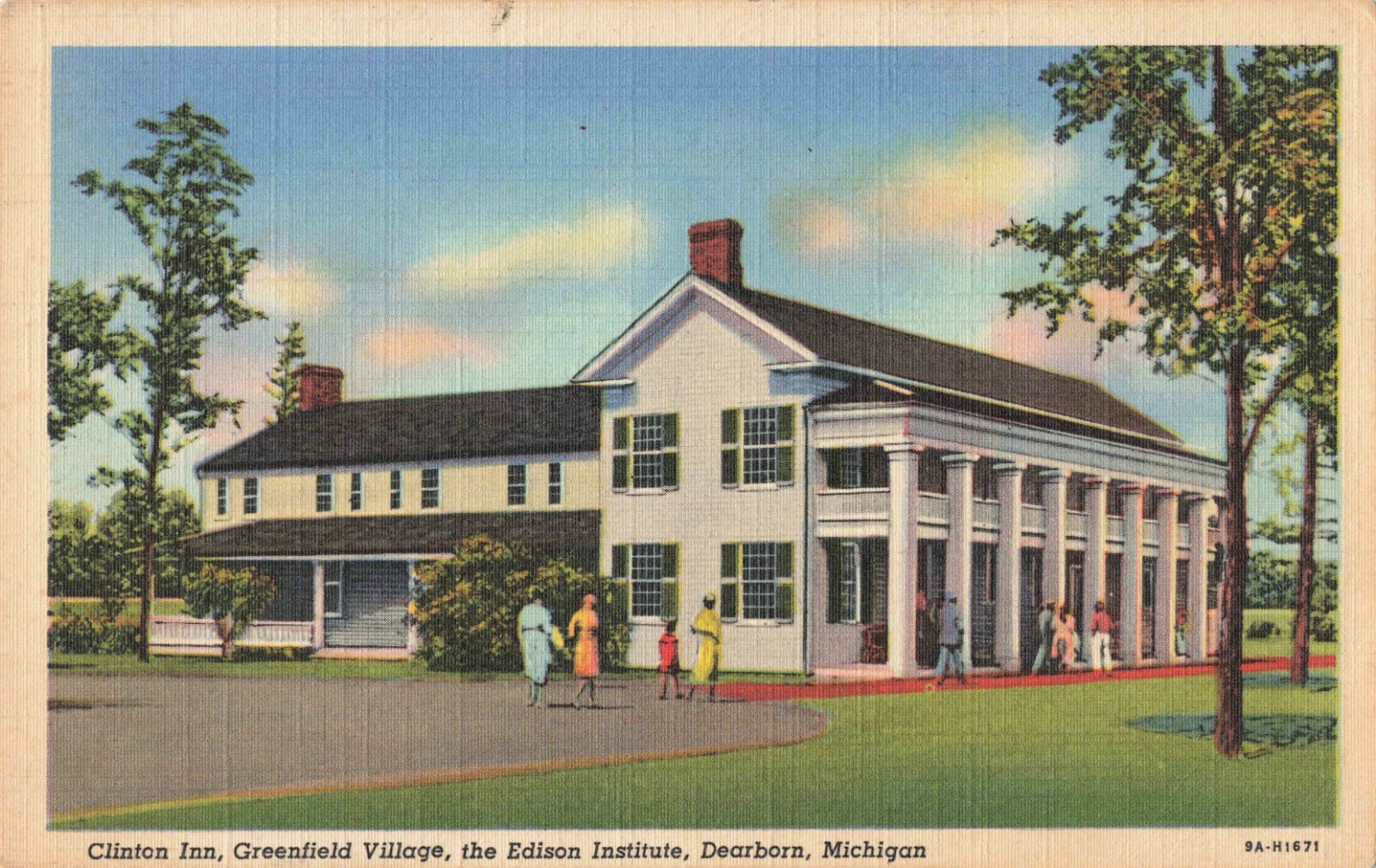 Postcard Clinton Inn Greenfield Village Detroit Michigan | eBay