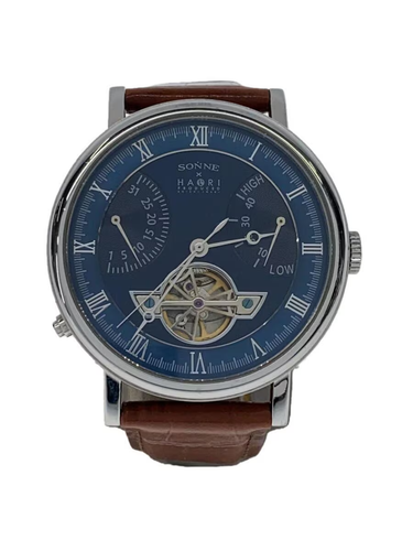 SONNE H024/×HAORI Automatic 5ATM Leather Analog Men's Watch Used Good ...