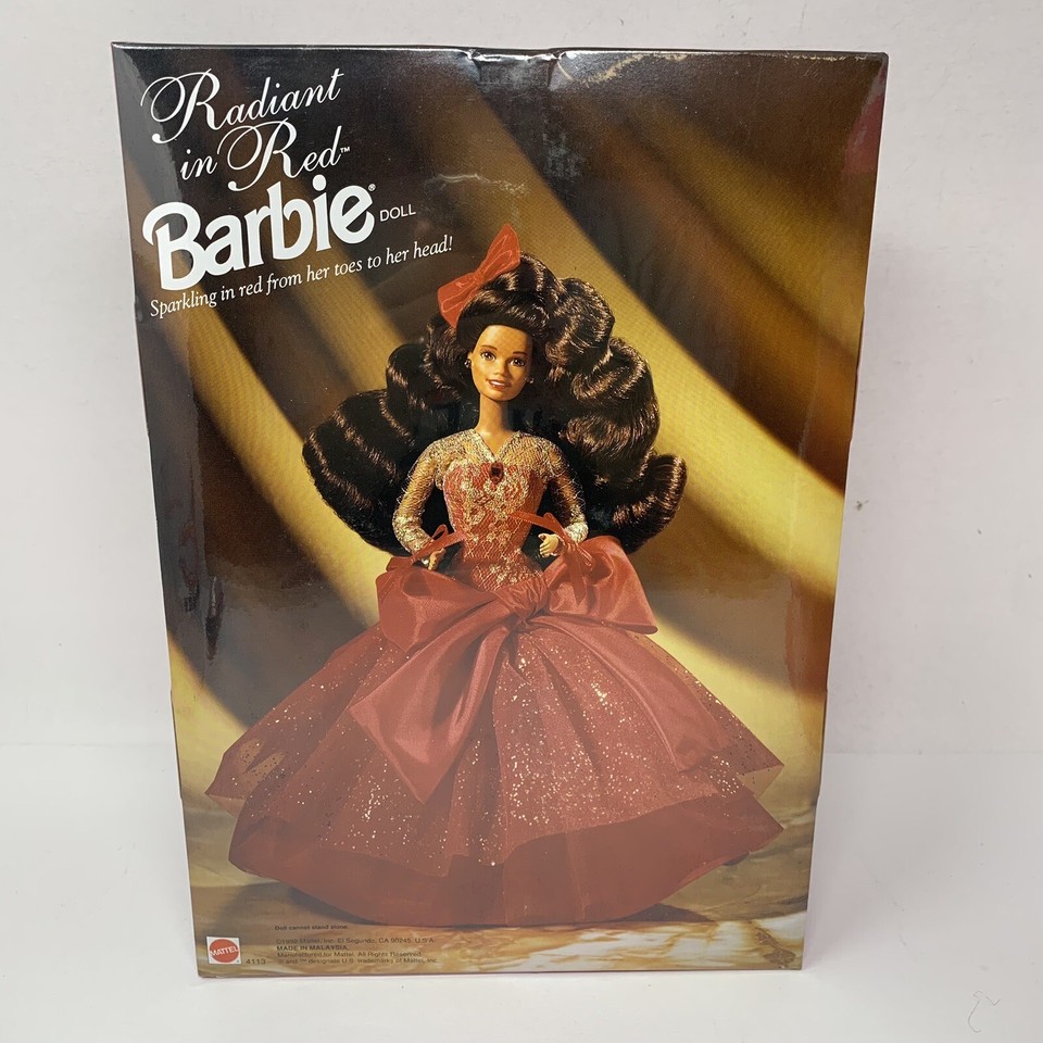 Radiant in Red Barbie Doll Toys R Us Special Ed 1992 African American ...