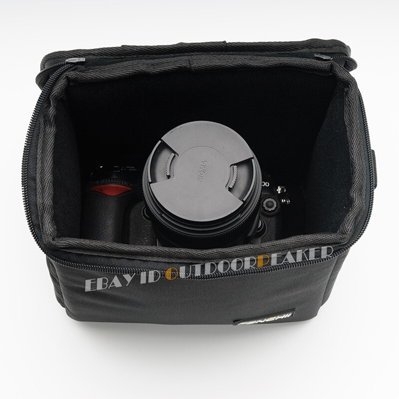 Waterproof Large DSLR Camera Bag Insert Case Lens Partition For Canon ...
