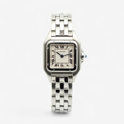 Cartier Panda Classic Figaro Small Women's Steel Watch Vintage 2007 ...