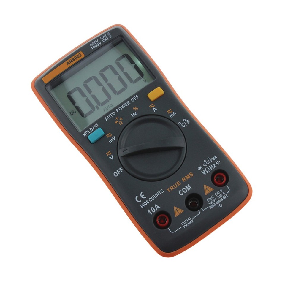 Digital Multimeter Voltmeter Tester Multi-function Display Electric ...