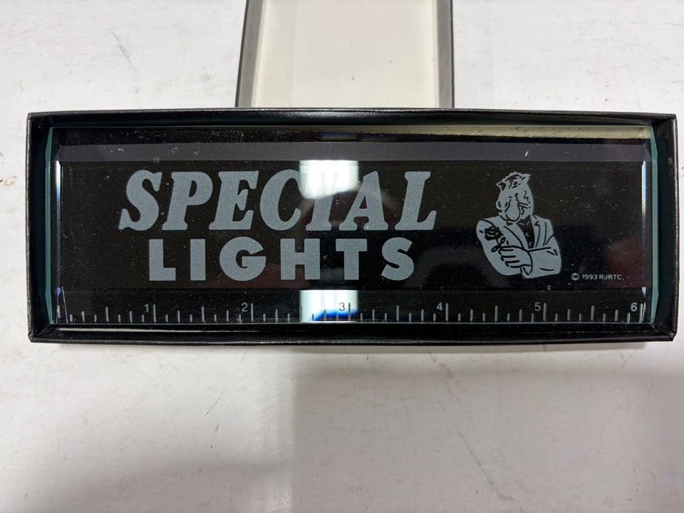 Camel Joe Special Lights 1993 Glass 6 Inch Ruler Paperweight New ...