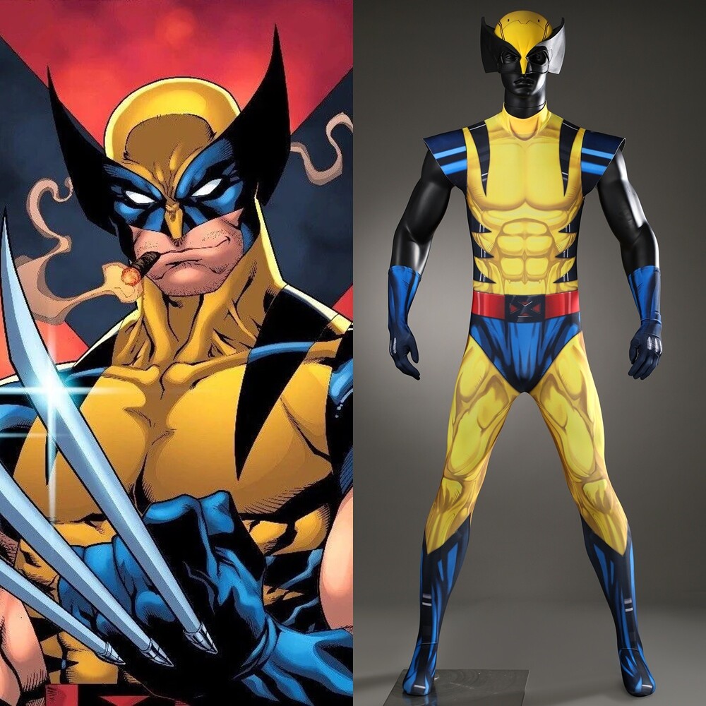Wolverine Costume X-Men'97 James Logan Howlett Cosplay Suit Handmade | eBay