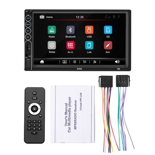 7in Touch Car Stereo MP5 Player GPS Stereo Radio FM BT Multimedia ...