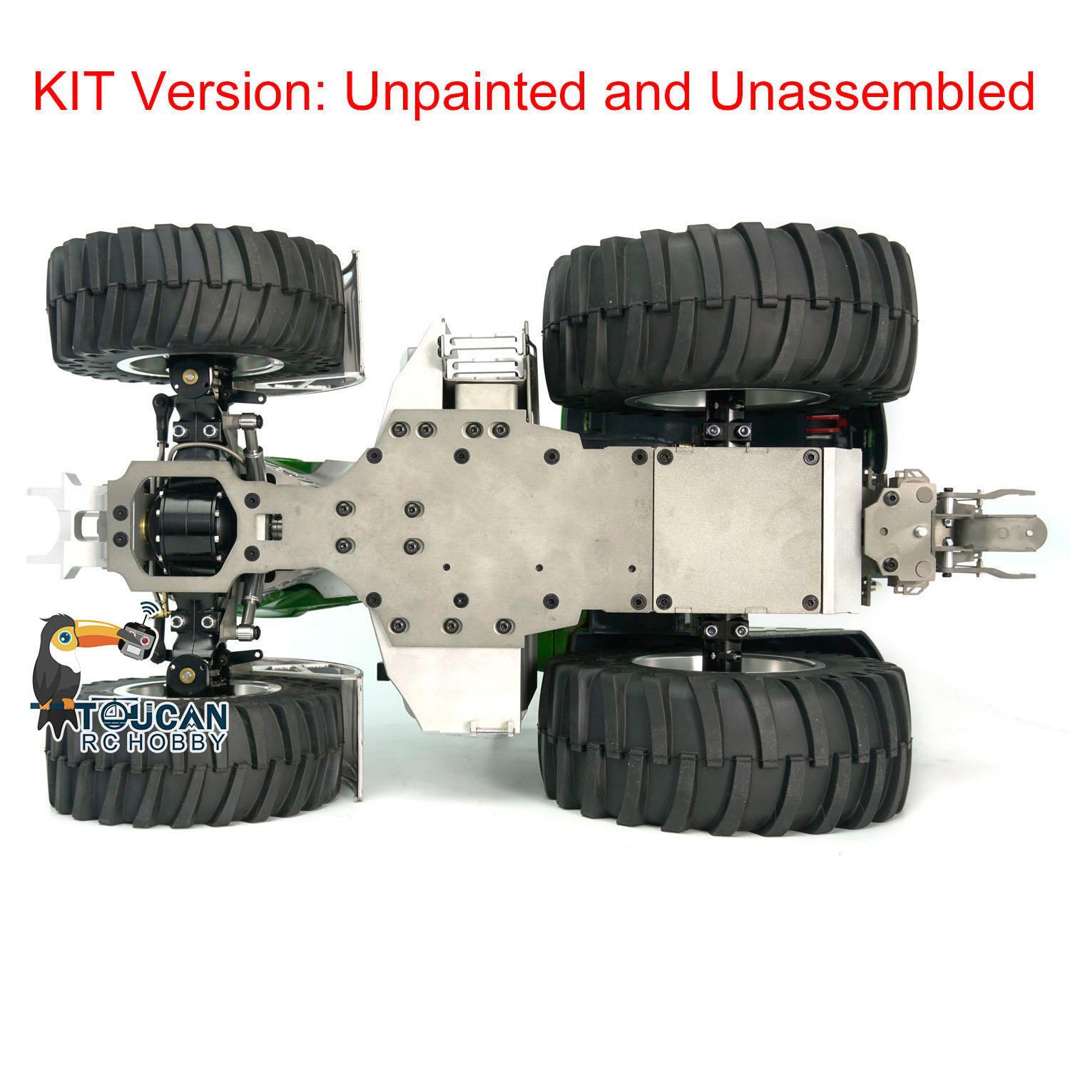 LESU 1/16 4X4 Metal Chassis for 1050 RC Tractors Remote Control Car ...