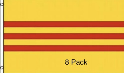 PACK of 8 South Vietnamese Flag 3x5 ft RVN Republic Saigon Vietnam War ...
