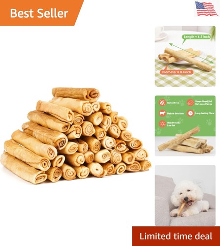 Healthy 40 Pack Chicken Rawhide Rolls for Small Dogs – Dental Care ...
