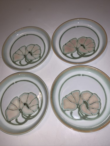 Denby dinnerware Deauville pattern Plates England Stoneware Set Of 4 | eBay