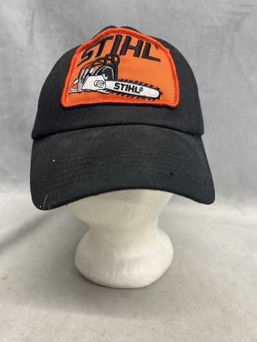 Stihl Outfitters Appeal Hat Chainsaws Patch Snapback Black Orange Cap | eBay