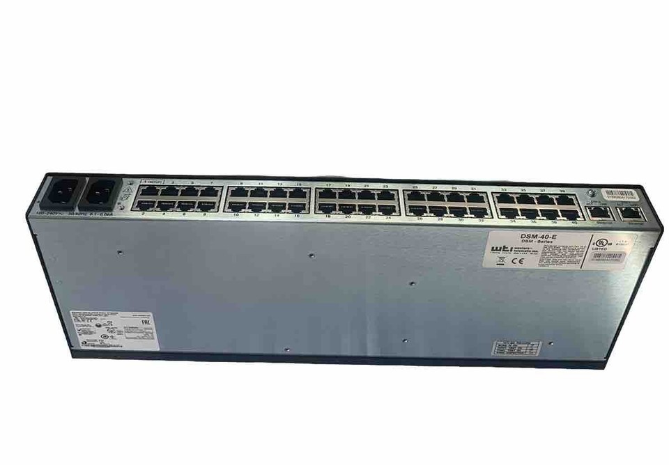 Western Telematic Inc. (WTI) GigE Console Server (24) Dual Power supply ...