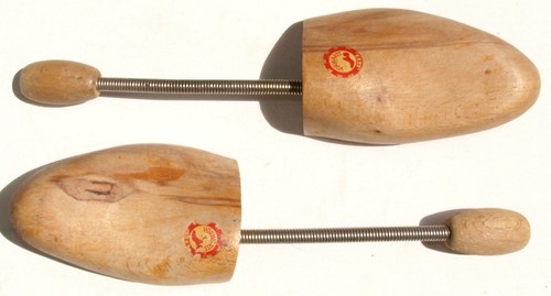 Shoe Trees Antique Wood Shoe Care GDR Vintage VEB Forward 50s 60s 44-46 ...