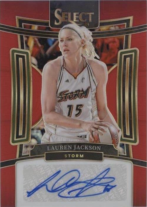 2024 Panini Select WNBA - Signatures Lauren Jackson #SG-LJ Red Prizm ...